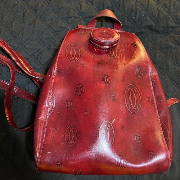 Cartier | Bags | Cartier Leather Small Backpack Purse | Poshmark